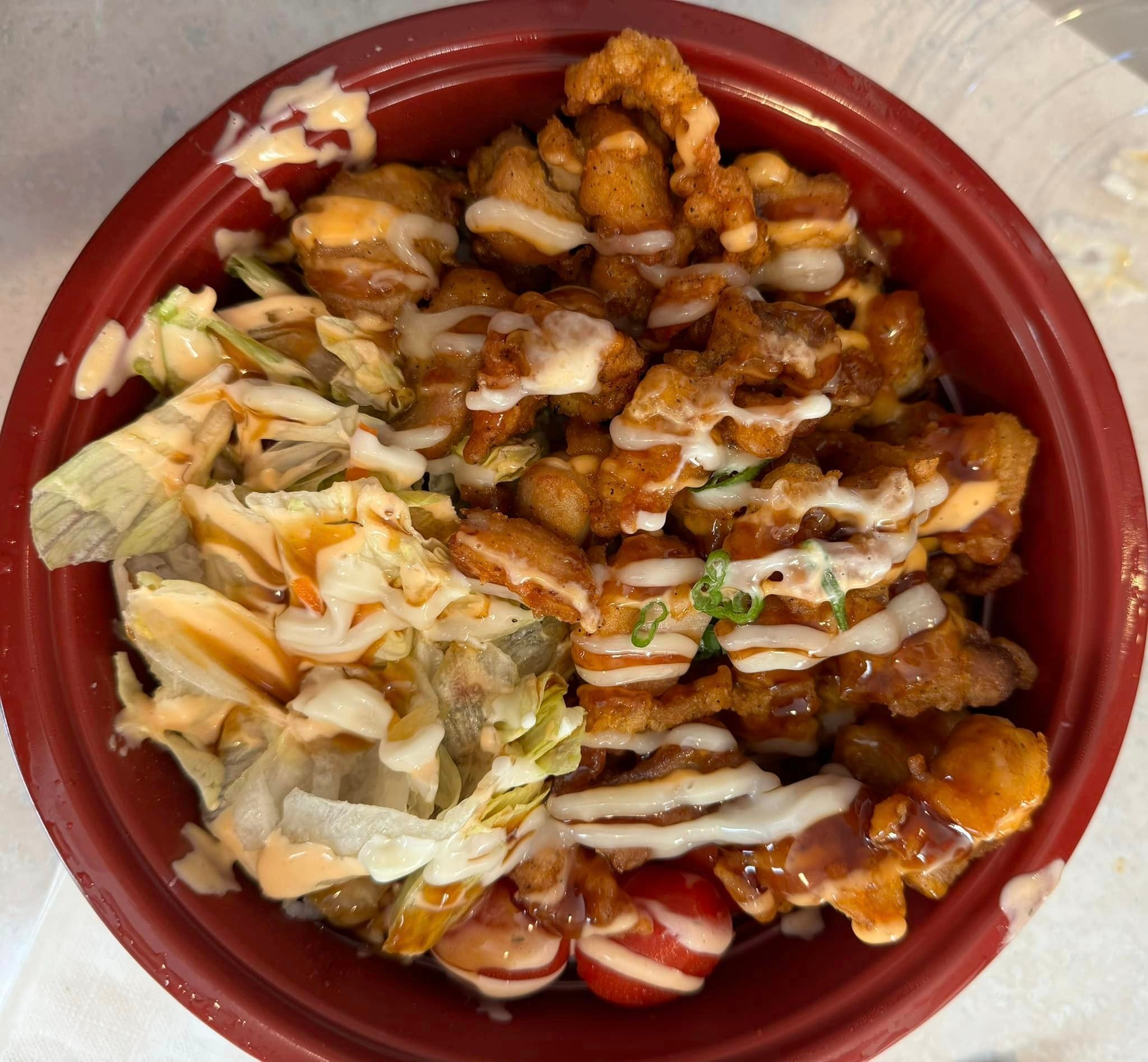 Korean Style Fried Chicken Rice Bowl | 후라이드 치킨 덮밥 | Wok Me Up